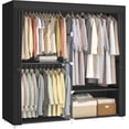 62.5" Closet Wardrobe, Portable Closet for Bedroom, Freestanding ...