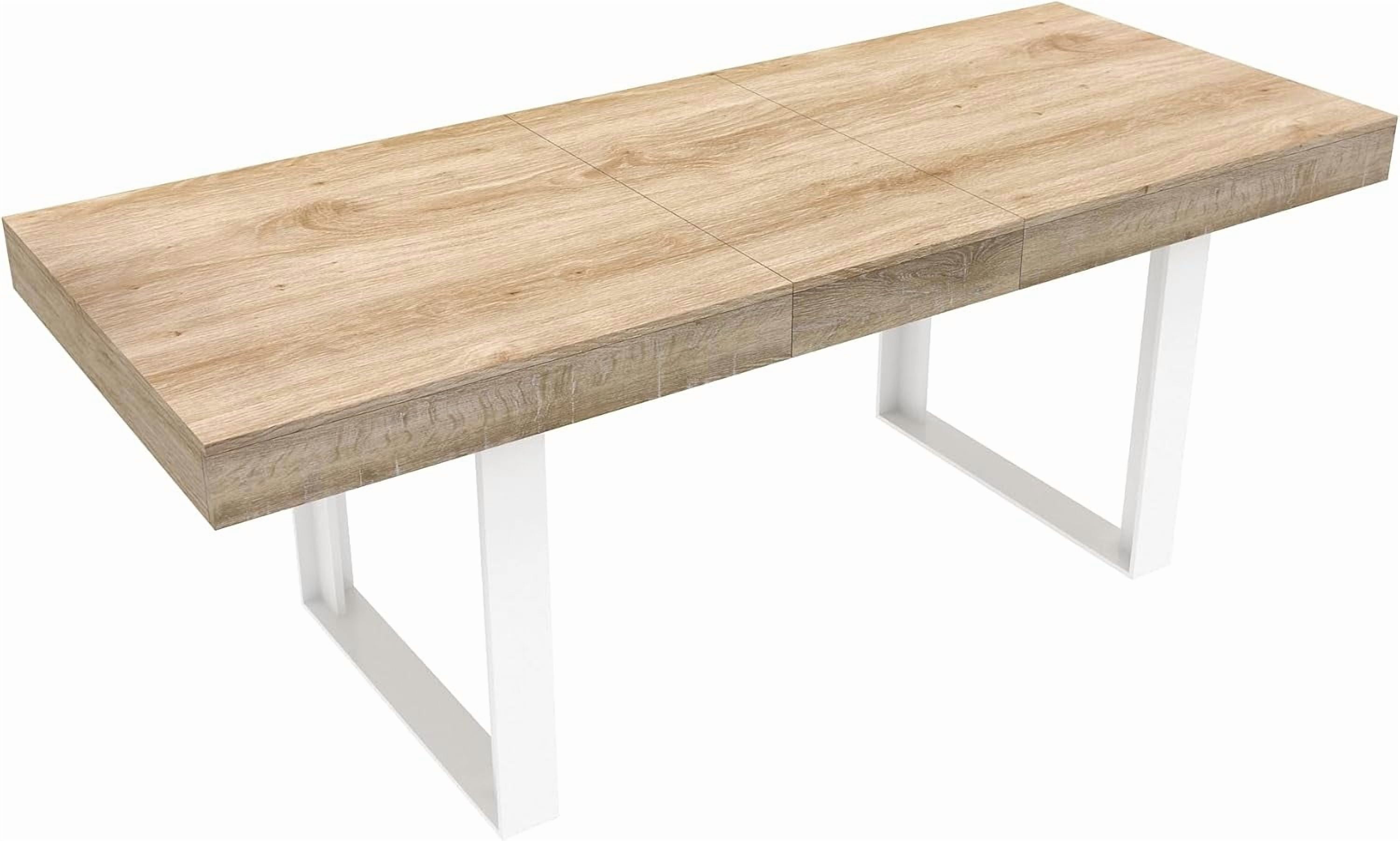 62.99"-78.7" Extendable Dining Room Table for 6 8 10, Modern Farmhouse ...
