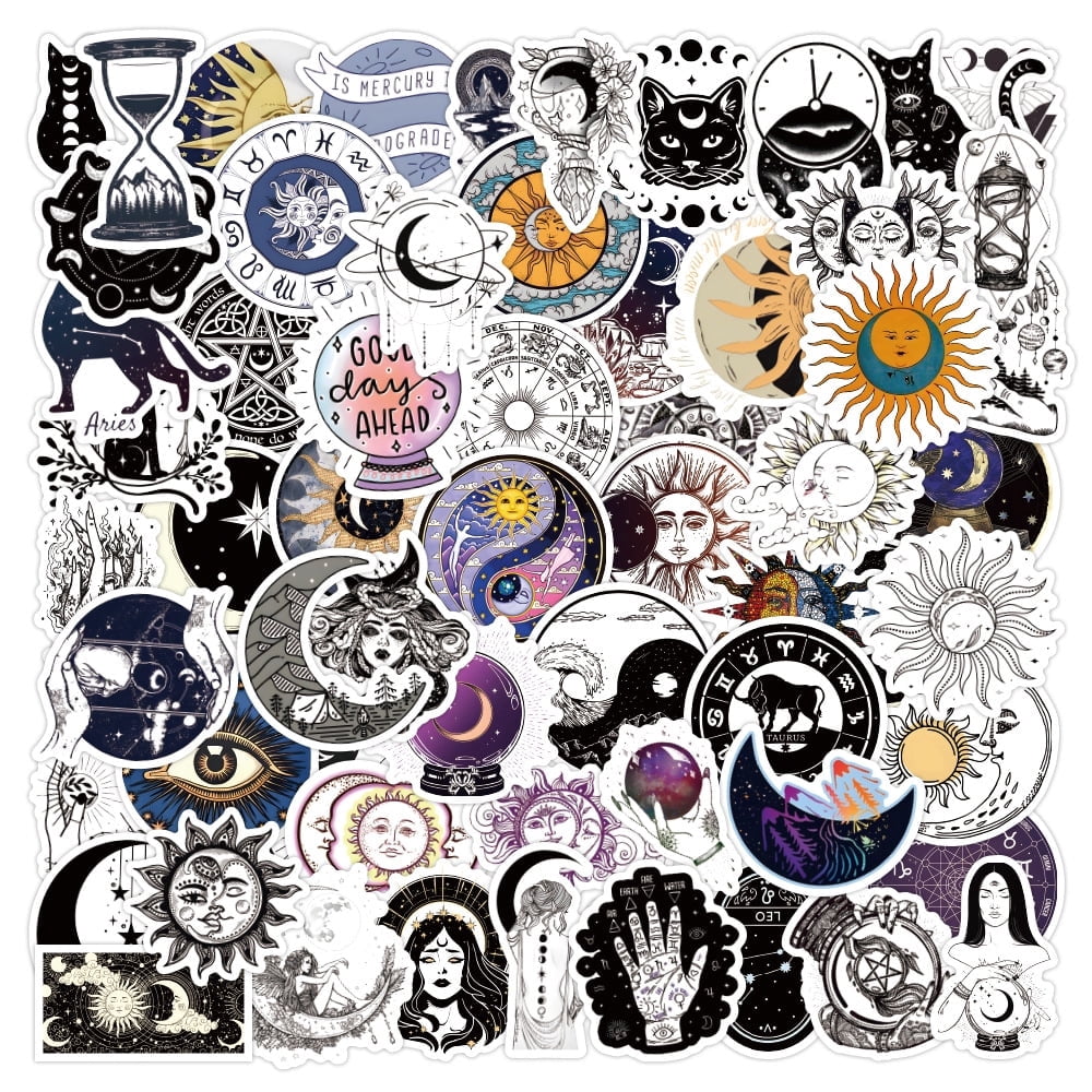62 Astrology Stickers – Waterproof Vinyl Zodiac Decals for Water ...