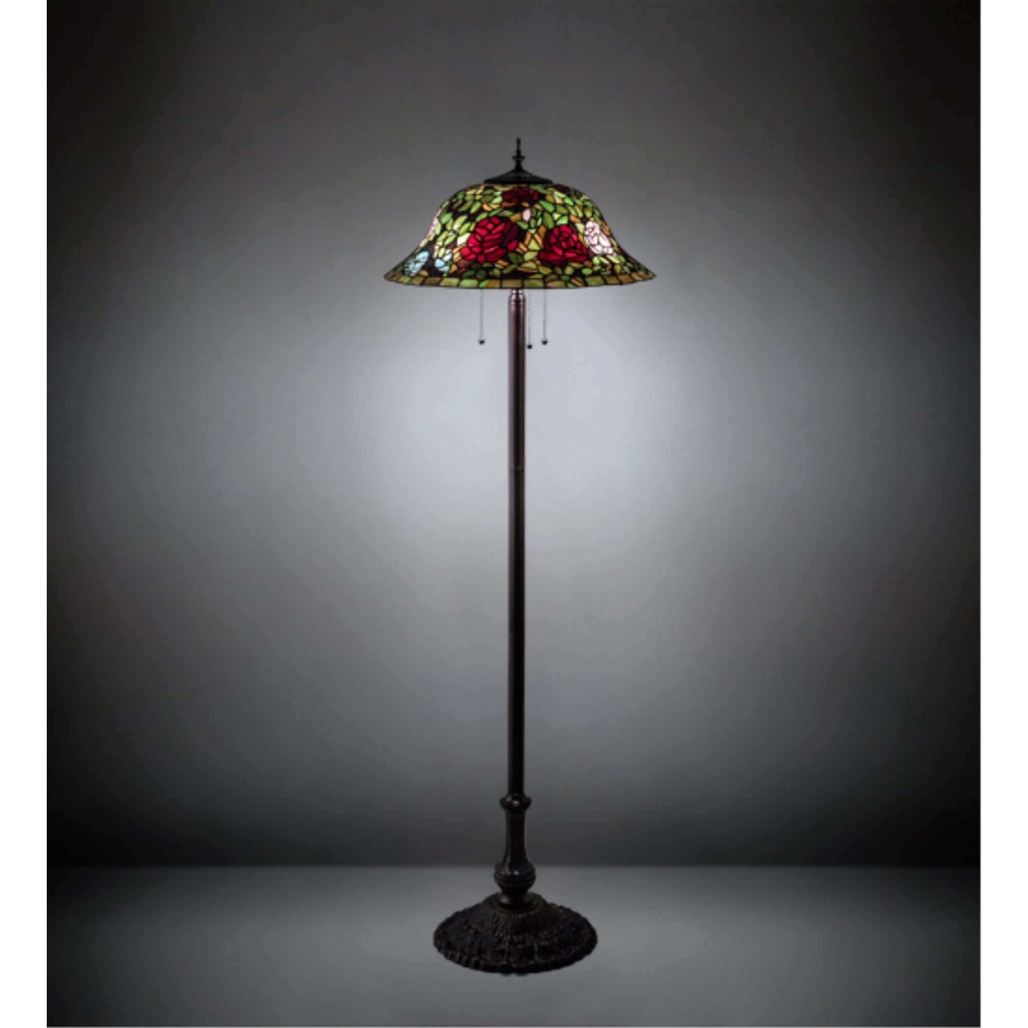 Meyda Lighting 62" High Tiffany Rosebush Floor Lamp - Walmart.com