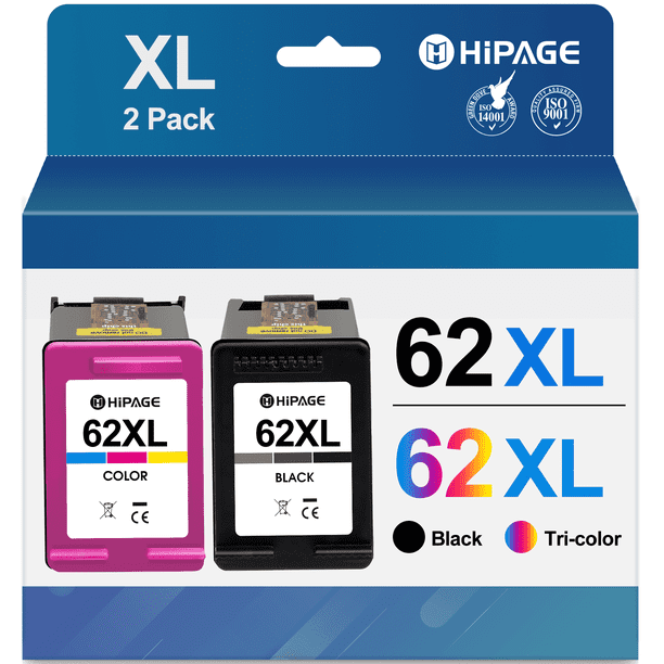 62 Ink Compatible for HP 62 Ink Cartridges for 62XL for HP ENVY 5540 ...