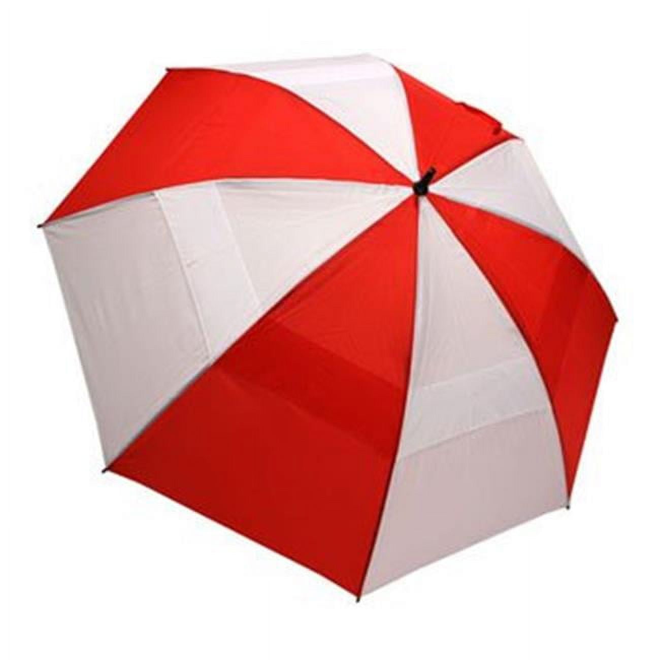 62" Wind-Cheater Vented Double Canopy Windproof Golf Umbrella (Red ...
