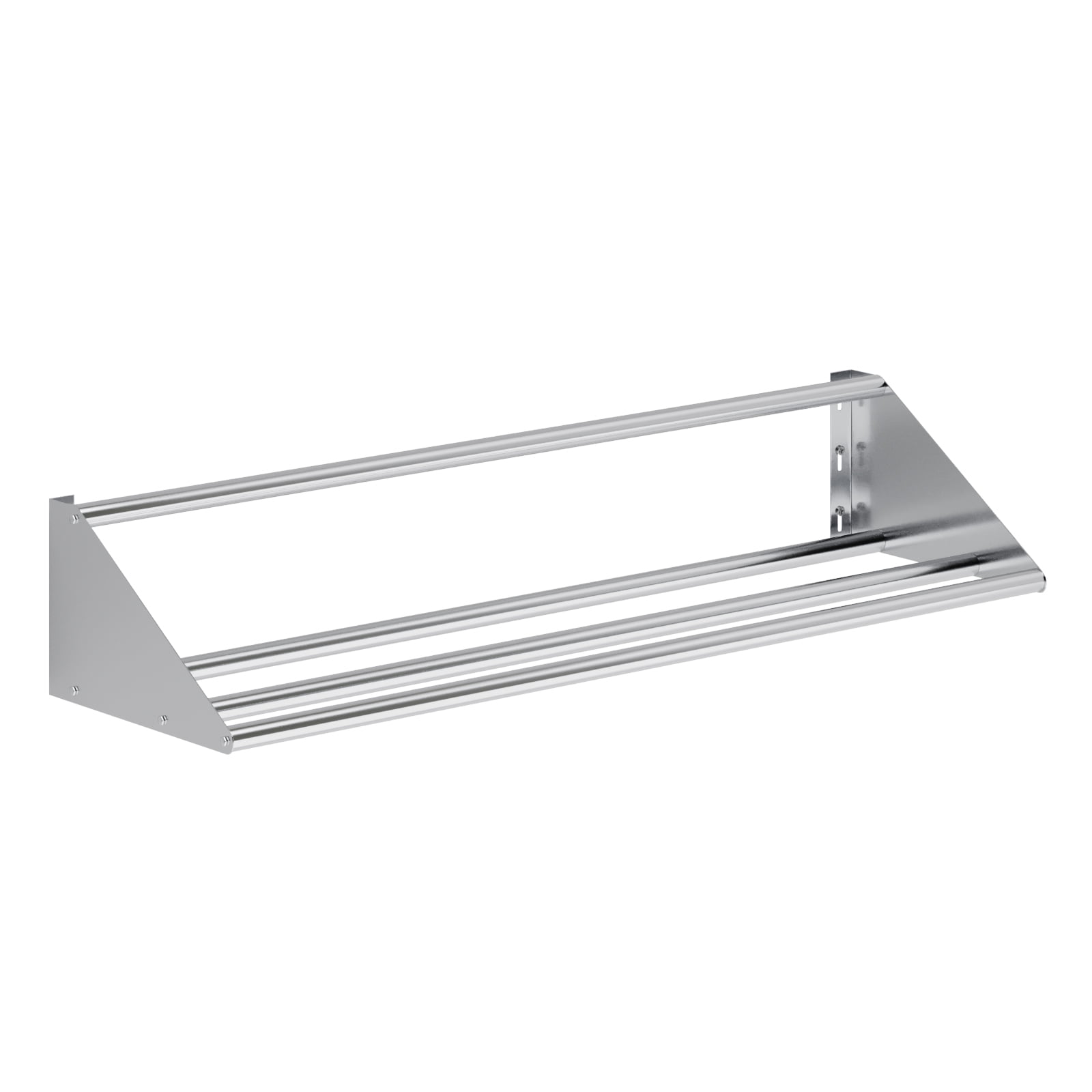 62 in. Stainless Steel Tubular Glass Rack Shelf - Walmart.com