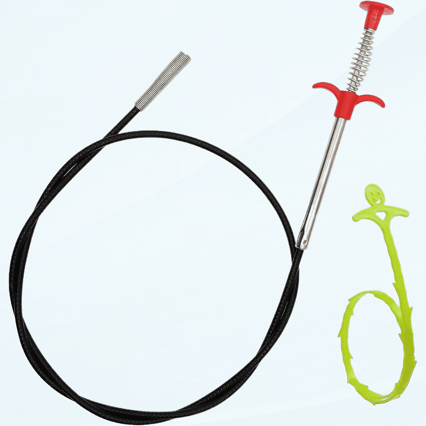 62 inch Flexible Grabber Reacher Tool,Toilet Snake,Drain Clog Remover ...