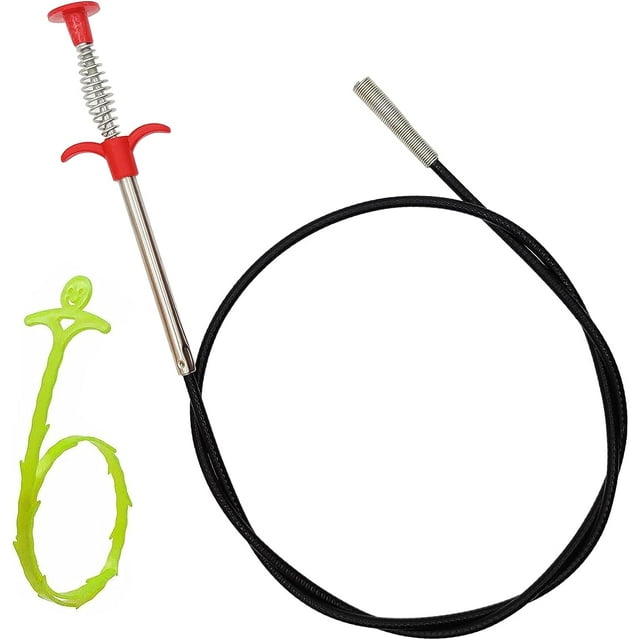 62 inch Flexible Grabber Reacher Tool,Toilet Snake,Drain Clog Remover ...