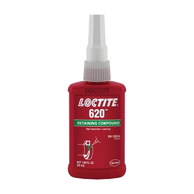 620 Retaining Compound High Temperature, 10 mL Bottle, Green, 3800 psi ...
