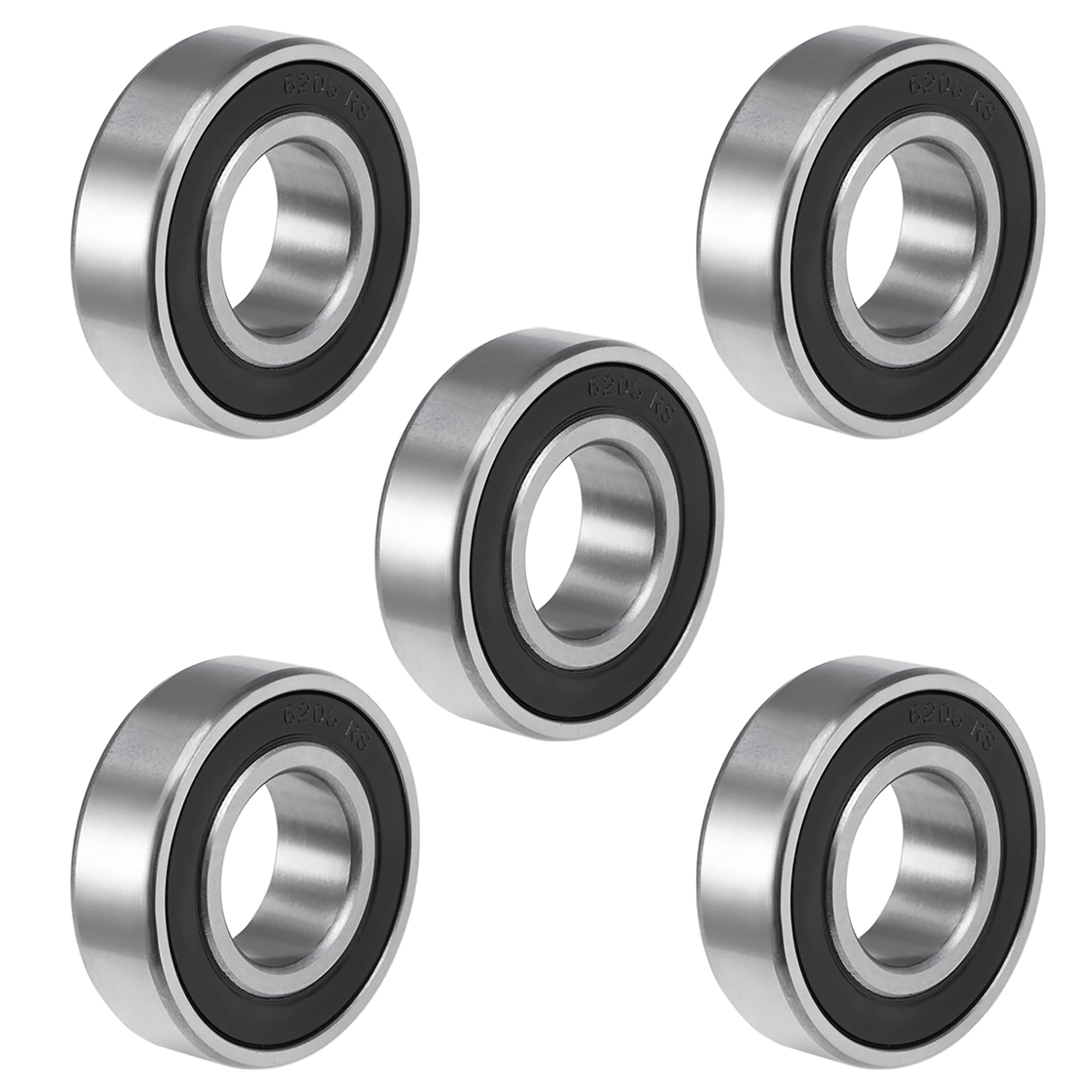 6205-2RS Deep Groove Ball Bearing 25x52x15mm Double Sealed ABEC-3 Bearing 5-Pack - Walmart.com