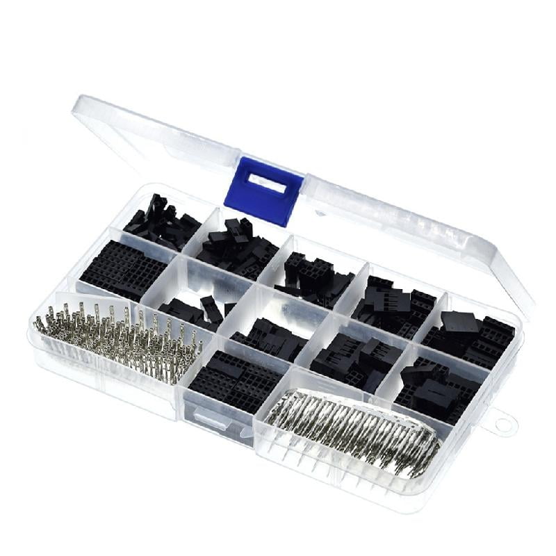 620Pcs Crimp Pin Connector Assortment Kits 2.54mm 1/2/3/4/5/6Pin ...