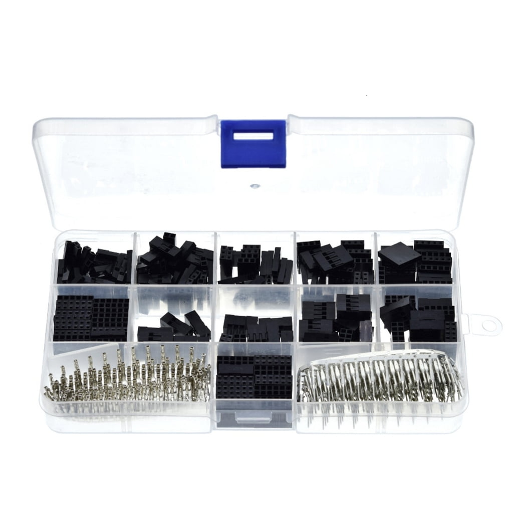 620Pcs Male Female Crimping Pin Adaptors Connectors 2.54mm Jumper Wire ...