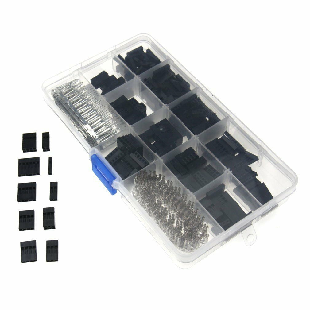 620pc 2.54mm Male Female Wire Jumper Pin Header Connector Housing ...