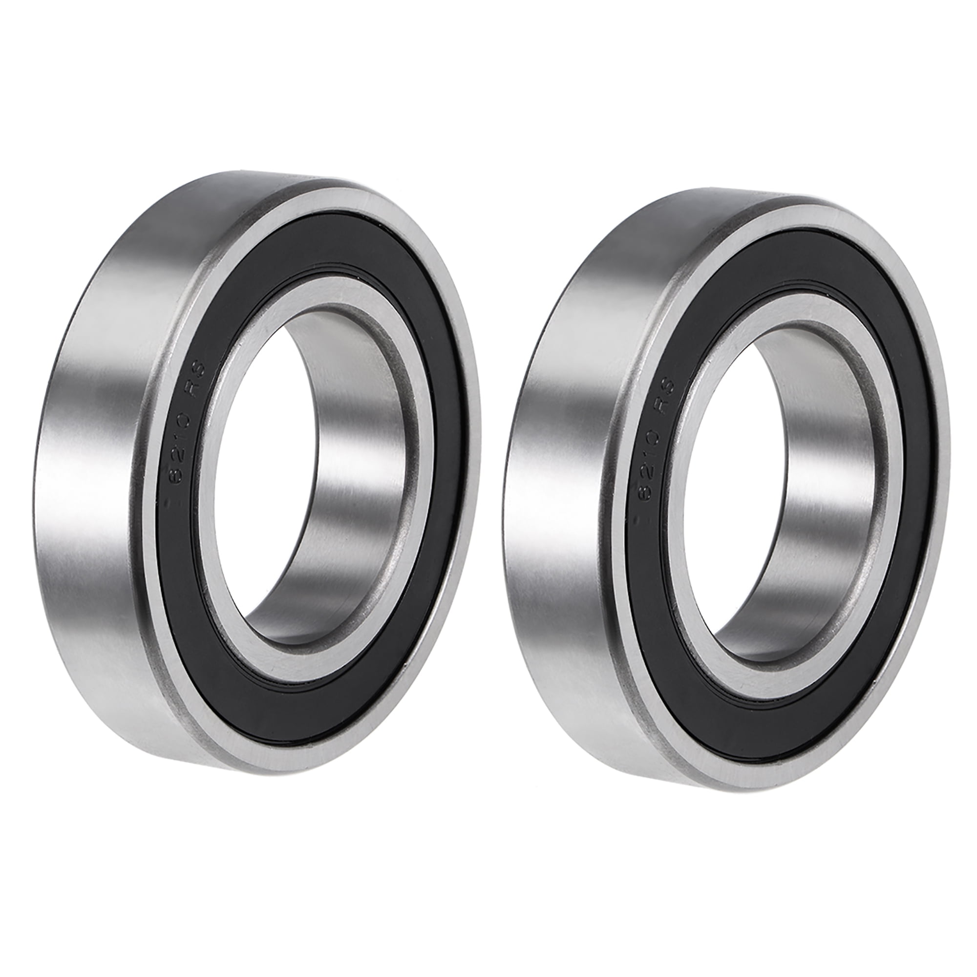 6210-2RS Deep Groove Ball Bearings Z2 50mmx90mmx20mm Double Shielded Carbon Steel 2pcs - Walmart ...