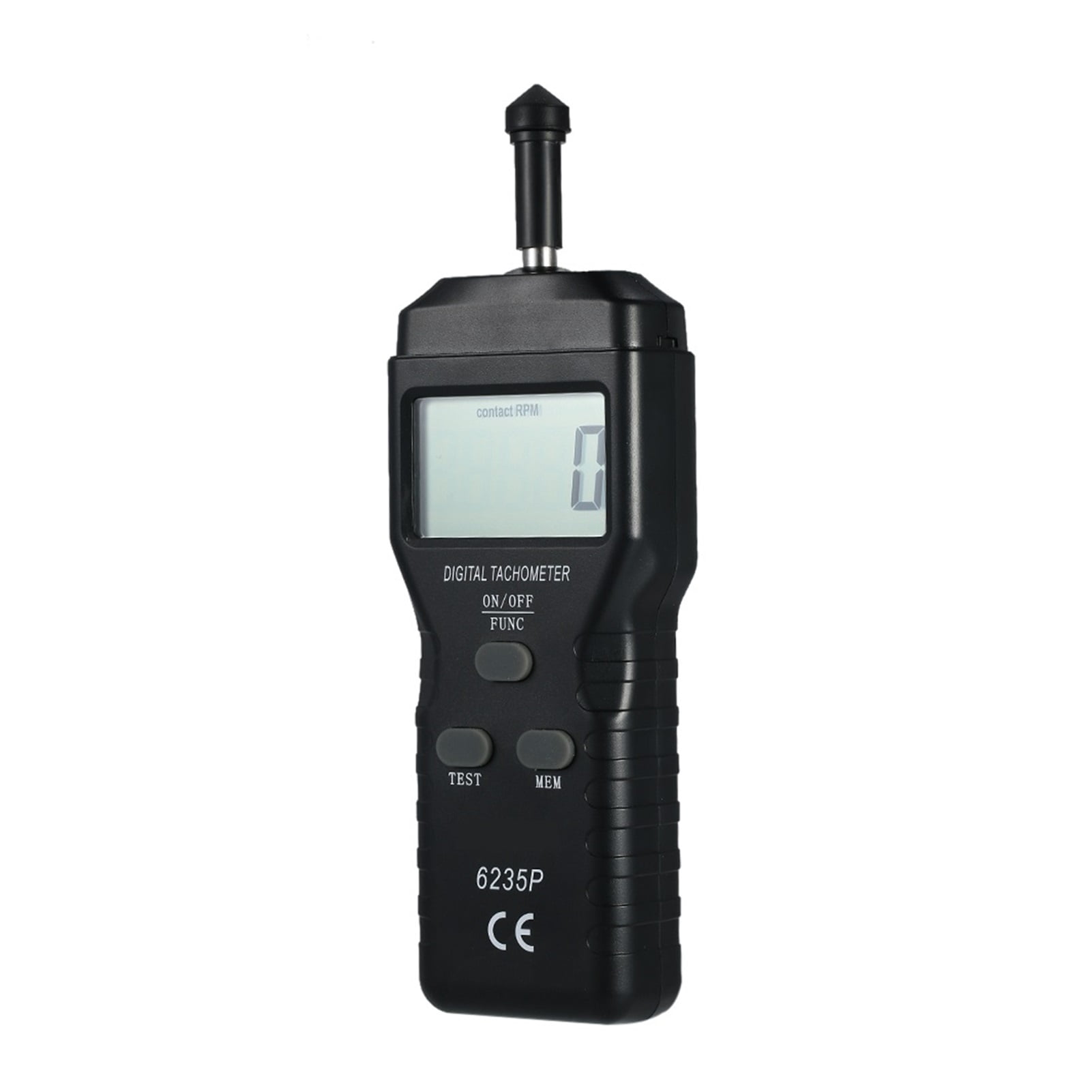 6235P Digital Tachometer Contact Tach Tool Sensor Handheld Speed Meter ...