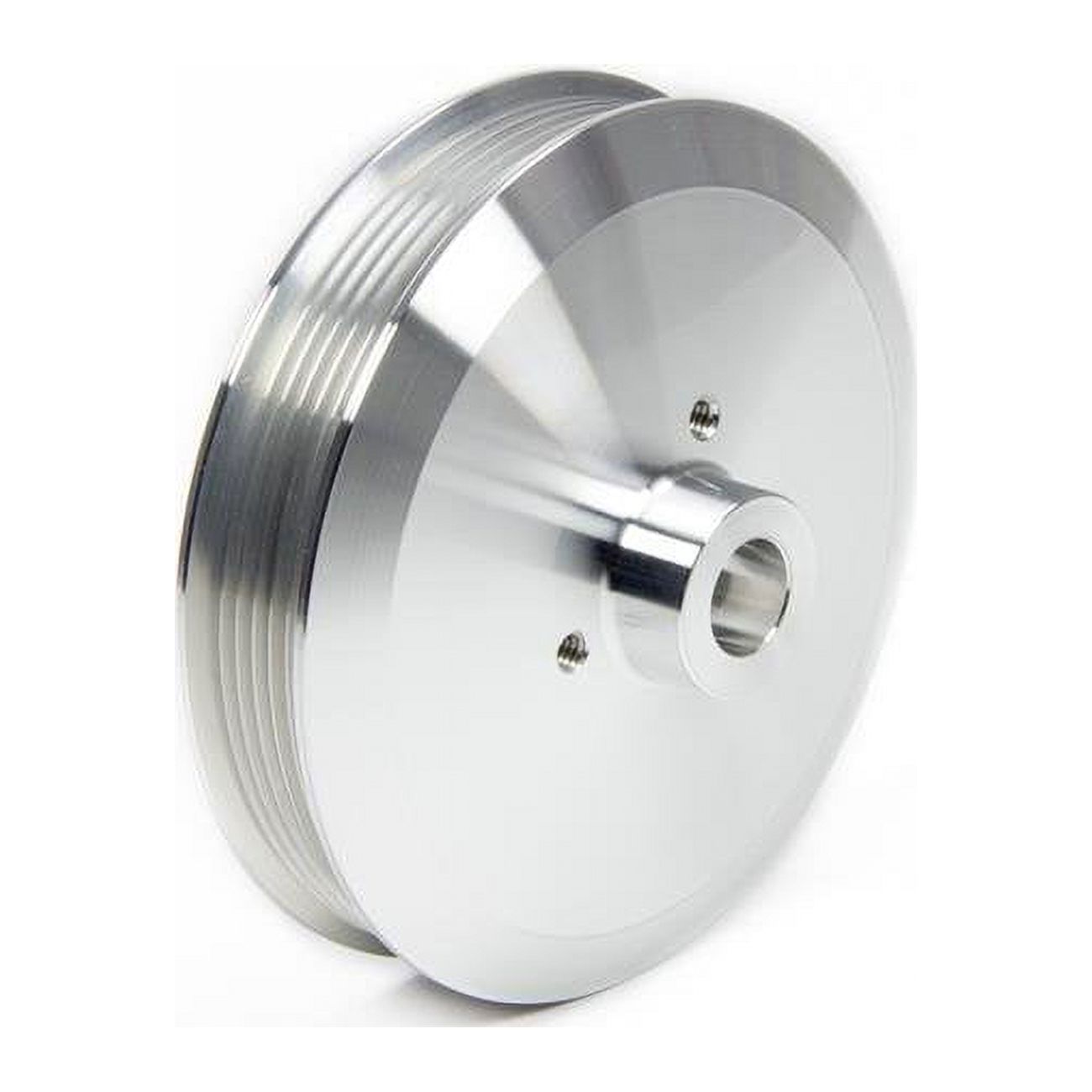 624 Clear Powder Coated Billet Aluminum 6-Rib Power Steering Pulley ...