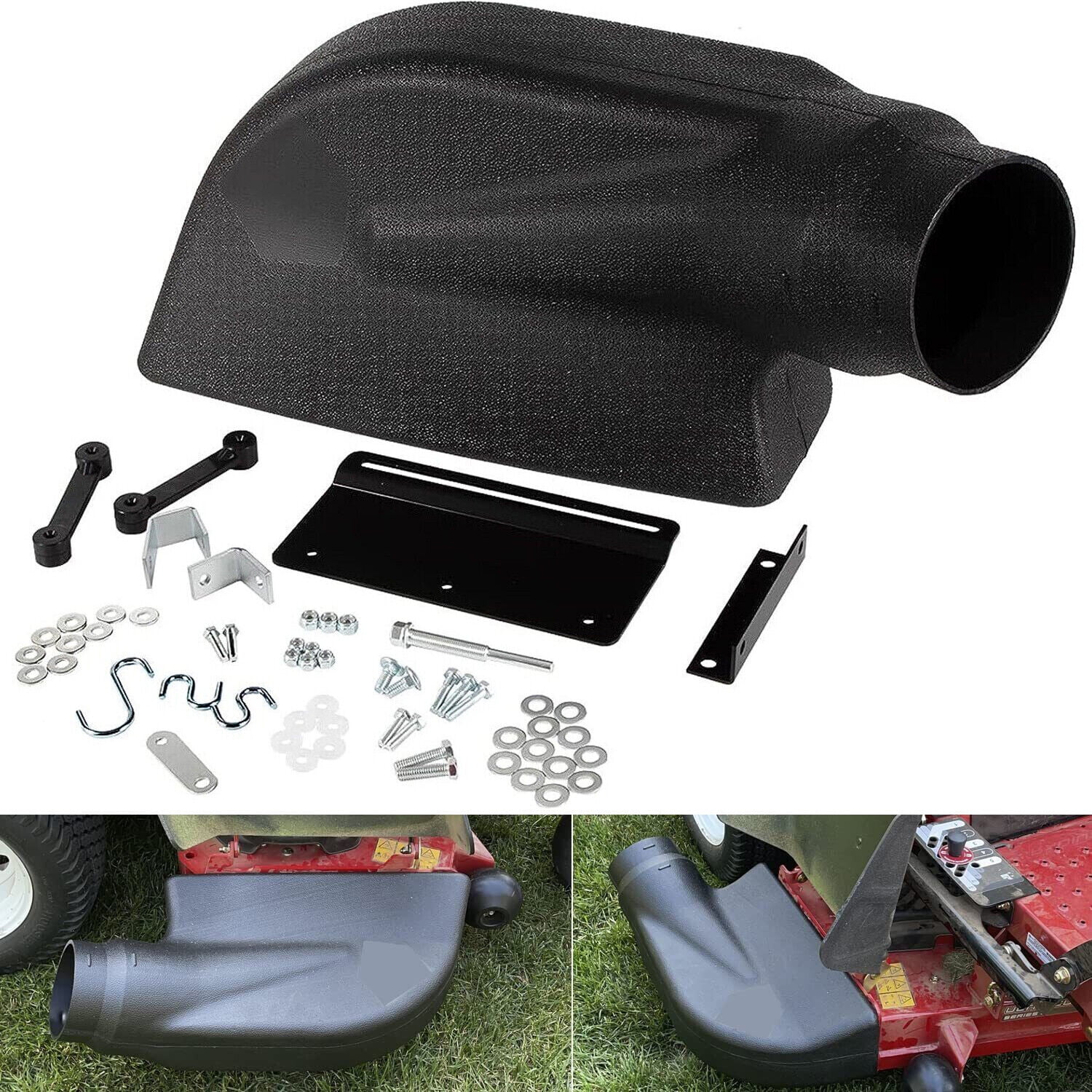 62468 Adapter Mow-N-Vac Kit Leaf Vacuum Bagger Universal Deck Boot ...