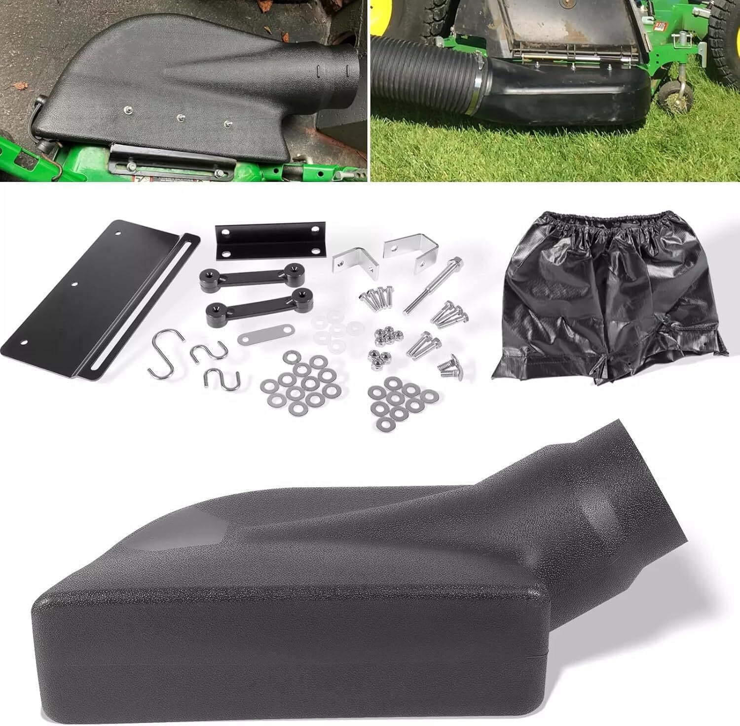 62468 Adapter Mow-N-Vac Kit Universal Deck Boot Chute Leaf Vacuum ...