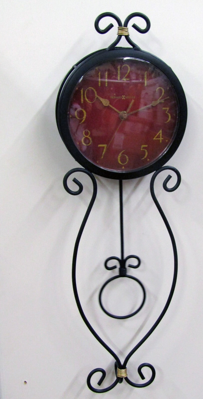 625-392 ADDISON A WROUGHT IRON WALL CLOCK BY HOWARD MILLER 625392 ...