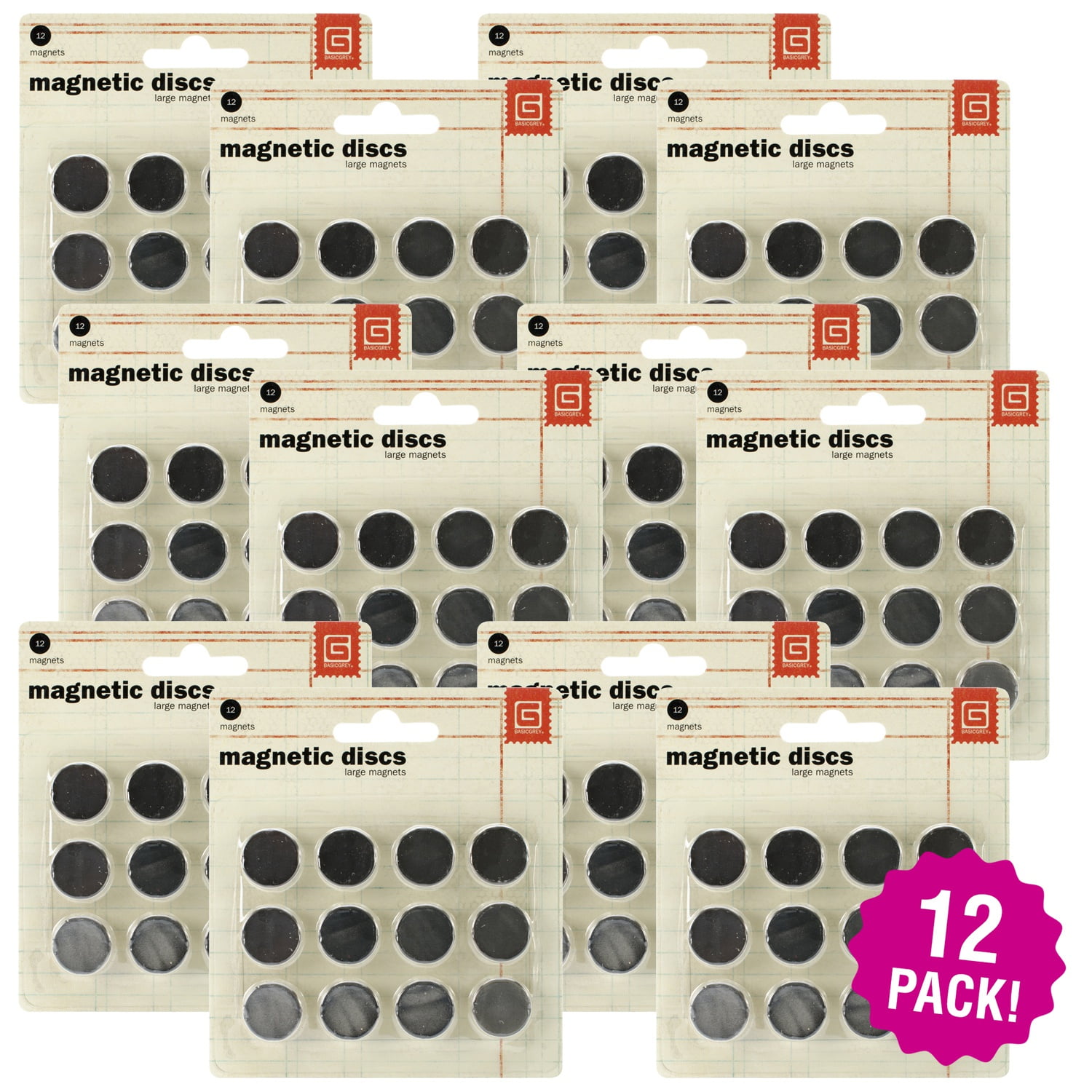 .625" Magnetic Discs 72 count, Multipack of 12 - Walmart.com