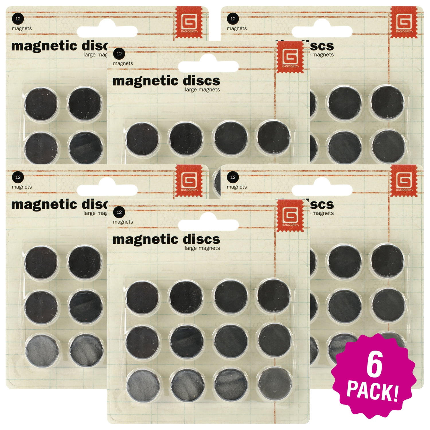 .625" Magnetic Discs 72 count, Multipack of 6 - Walmart.com