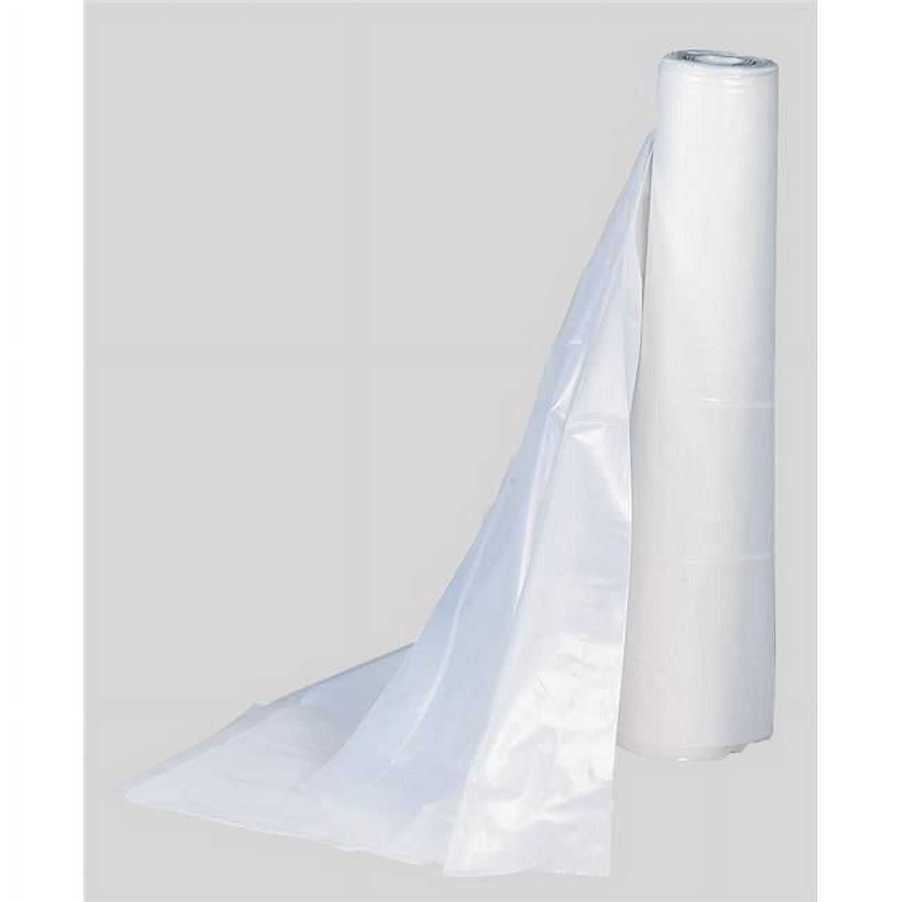 625922 Clear Plastic Roll, 4 mil Thick Polyethylene Sheeting - 10 x 100 ...