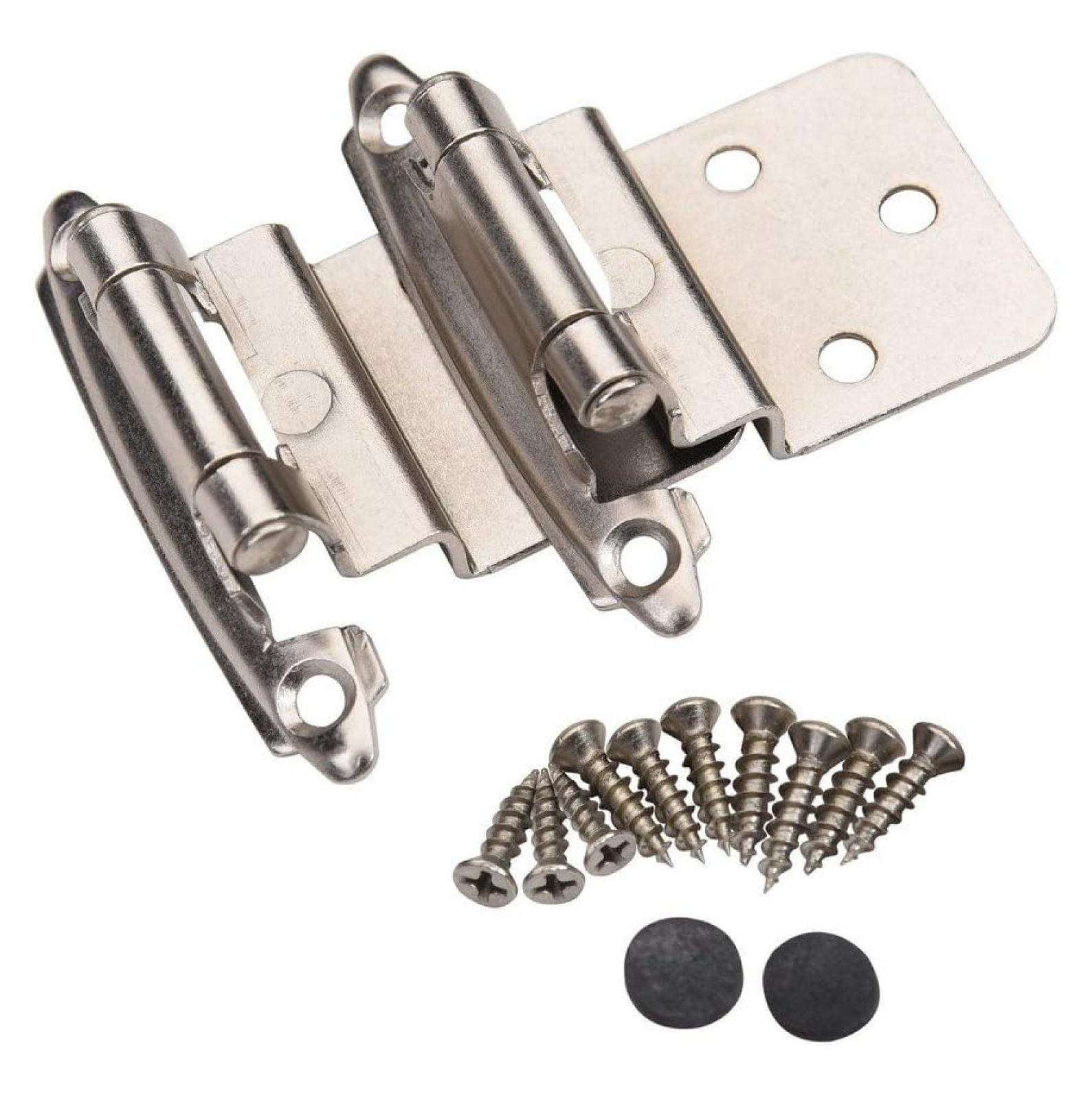 62726 Self Closing 3/8 inch Offset Inset Cabinet Hinges SN (Pack of 25 ...