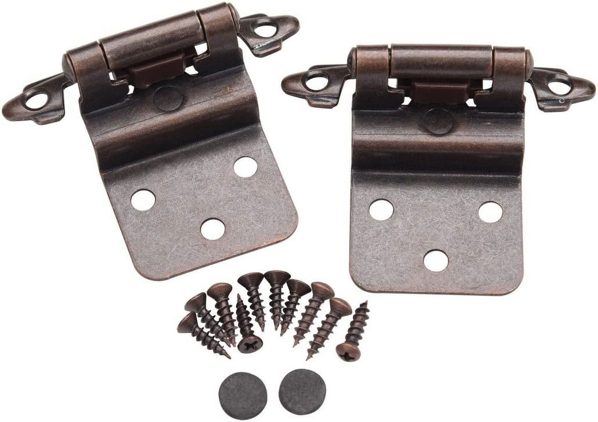 62727 Self Closing 3/8 inch Offset Inset Cabinet Hinges Oil Rubbed ...