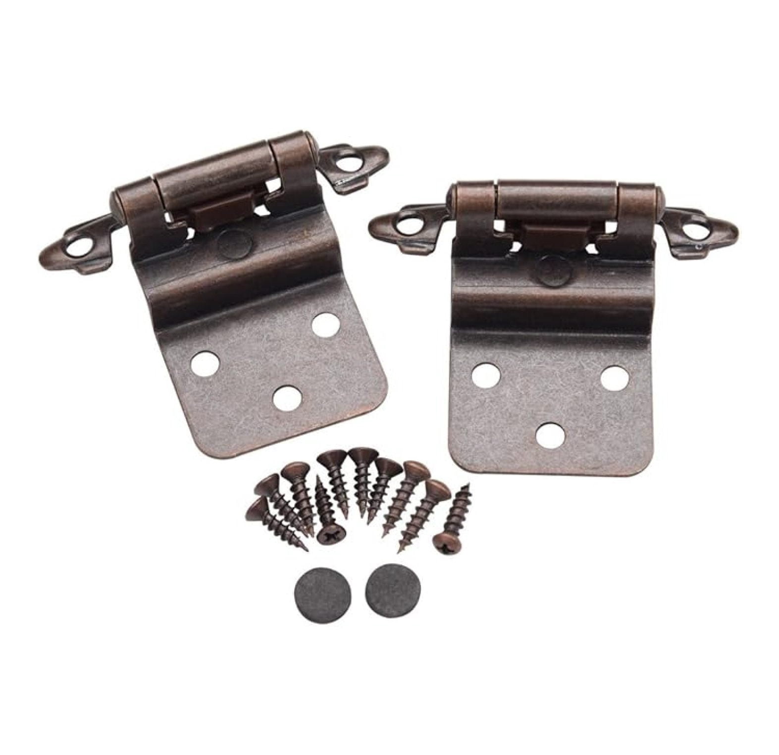 62727 Self Closing 3/8 inch Offset Inset Cabinet Hinges Oil Rubbed ...