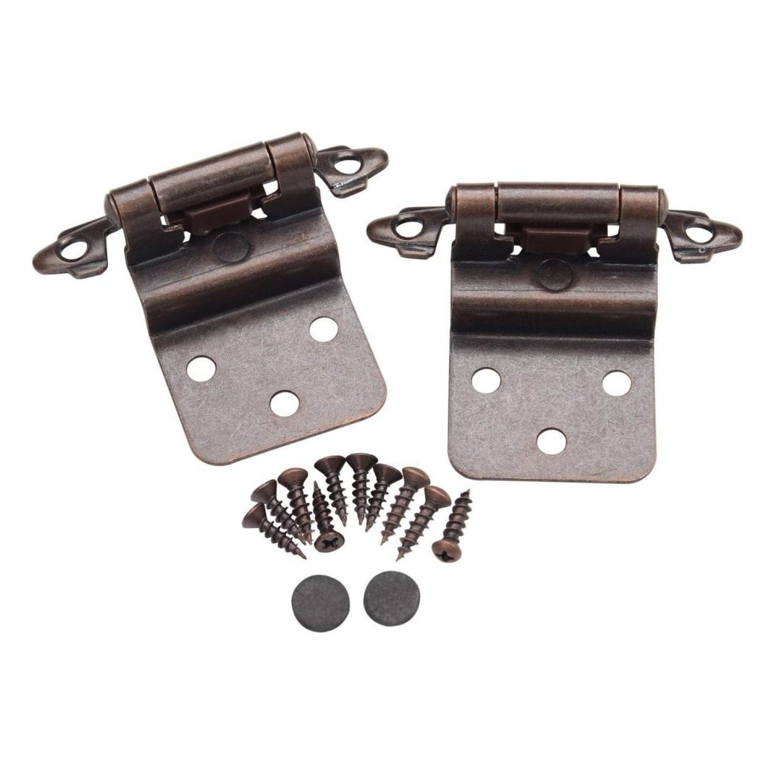 62727 Self Closing 3/8 inch Offset Inset Cabinet Hinges Oil Rubbed ...