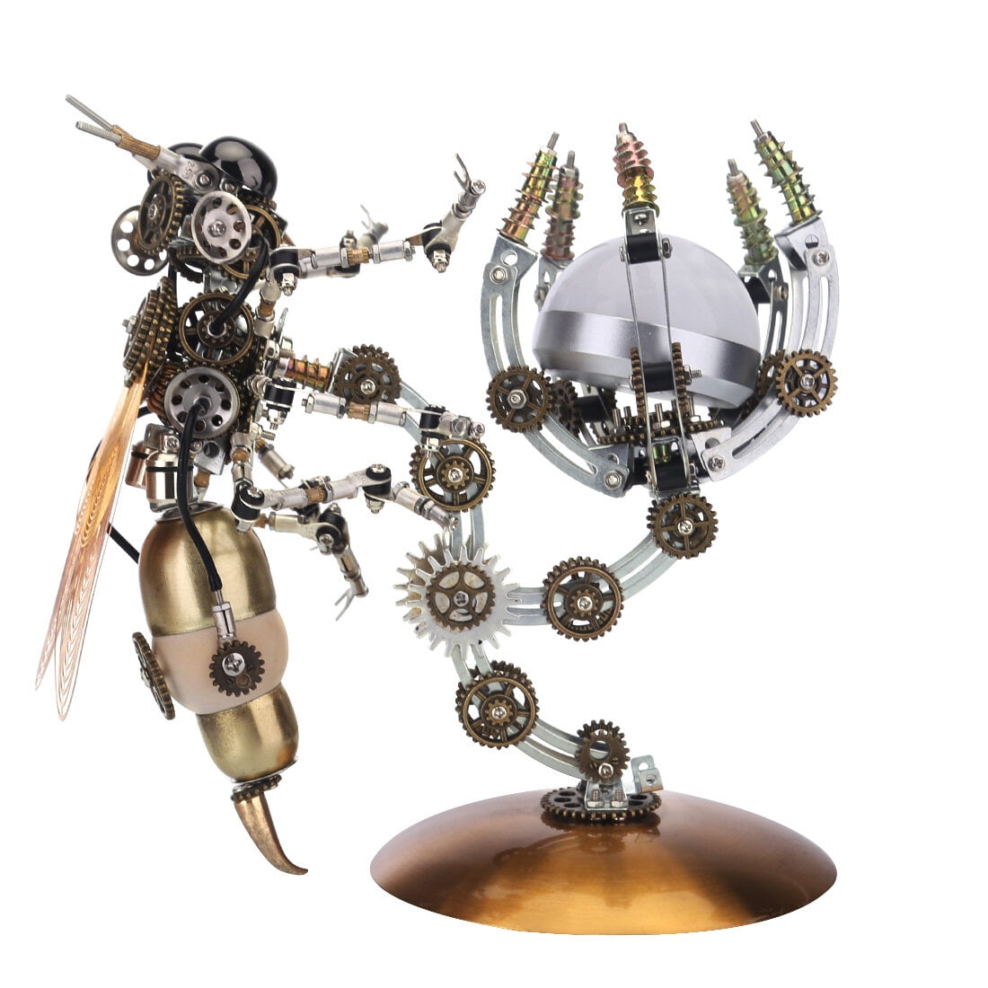 627PCS Metal DIY Assembly Mechanical Wasp Desk Lamp - Steampunk Style ...