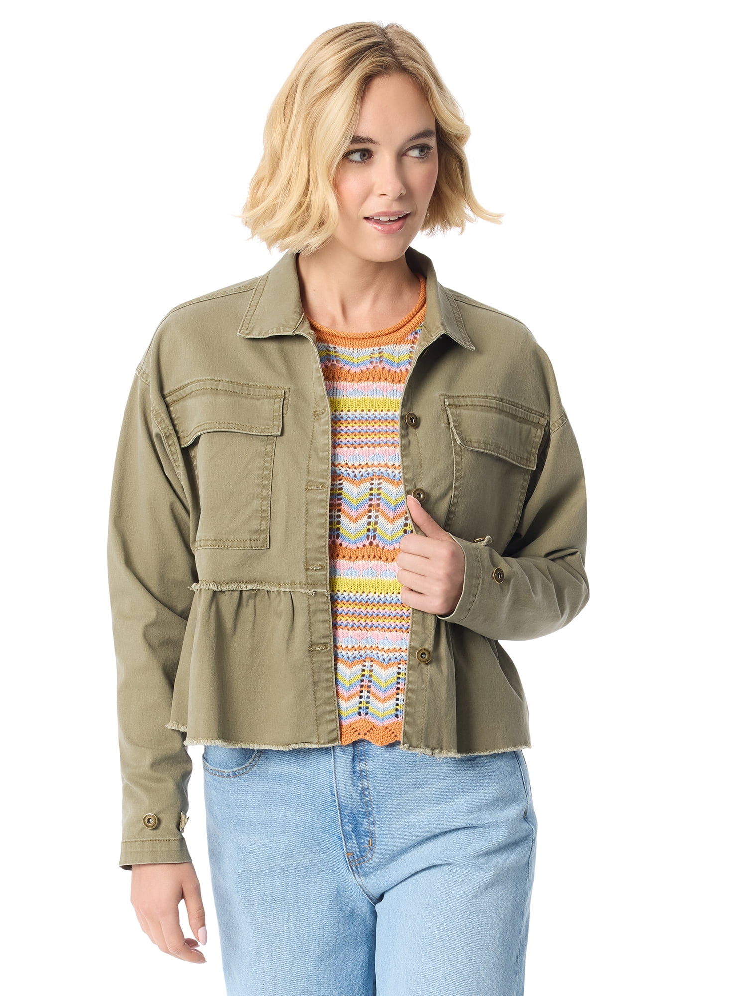 Jessica Simpson Women's and Women's Plus Swing Utility Jacket XS-4X ...