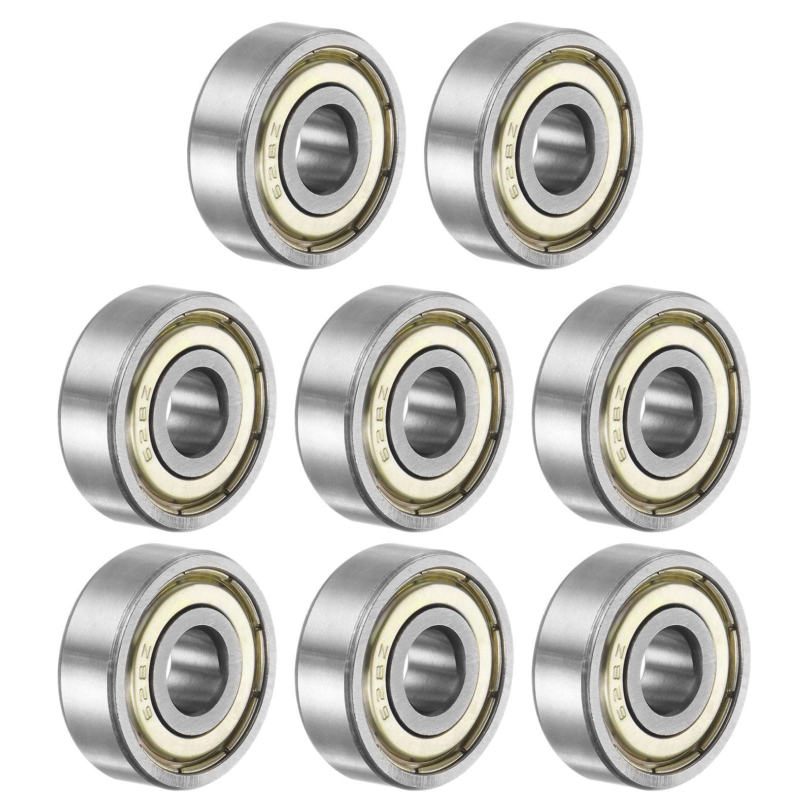 628ZZ Deep Groove Ball Bearings, Chrome Steel Z2 Double Metal Shielded ...