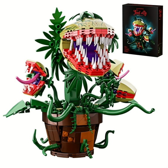 629pcs Of Popular Movie Piranha Plant Audrey II 2 Model Puzzle Building ...