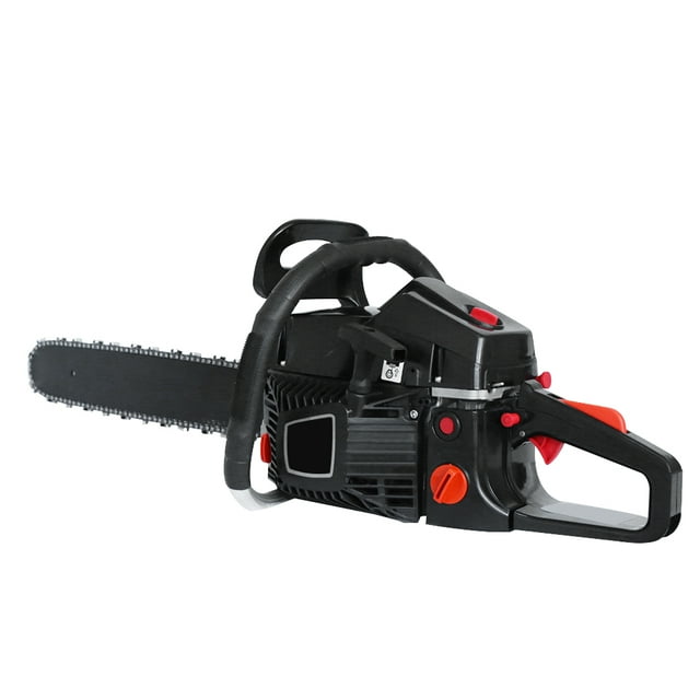 62CC 2 Cycle Gasoline Chainsaw 20" Bar Powered Engine Wood Cutting Gas ...