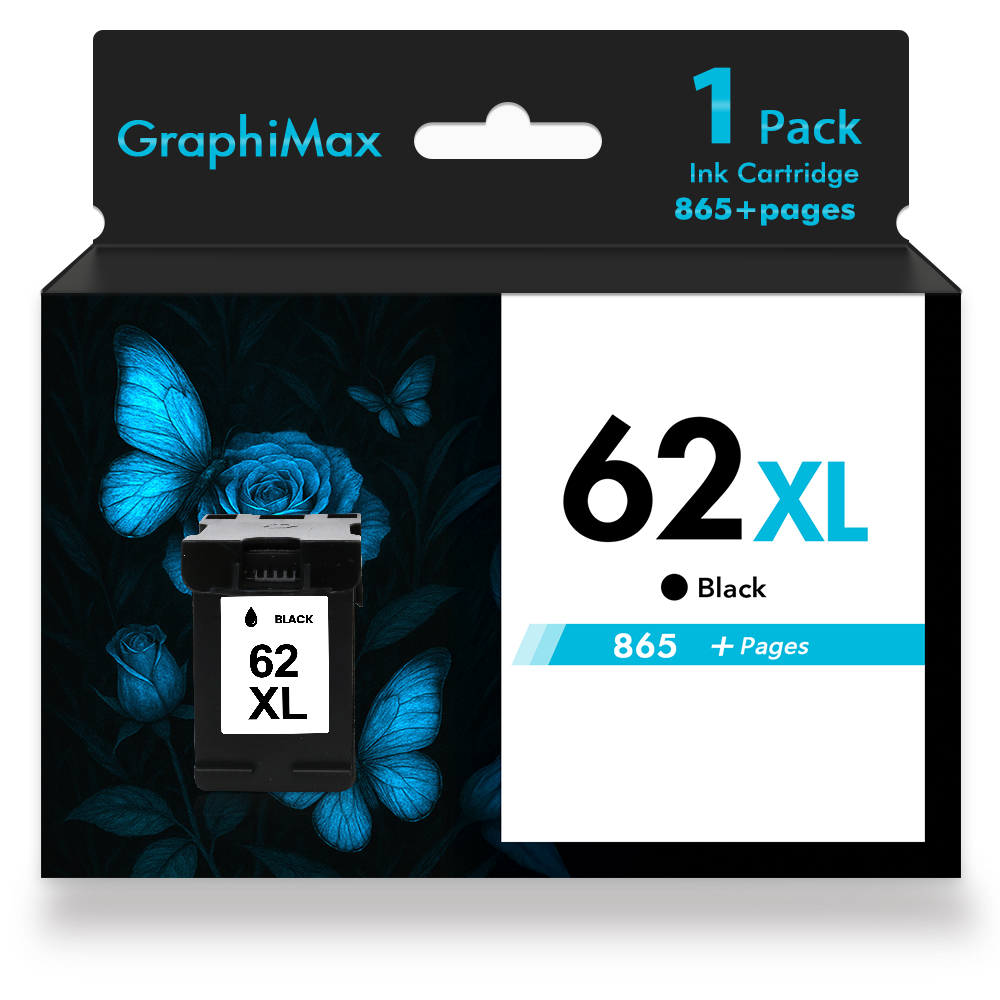 62XL 62 Ink Cartridges Compatible for HP 62 62XL for Envy 5540 5640 ...