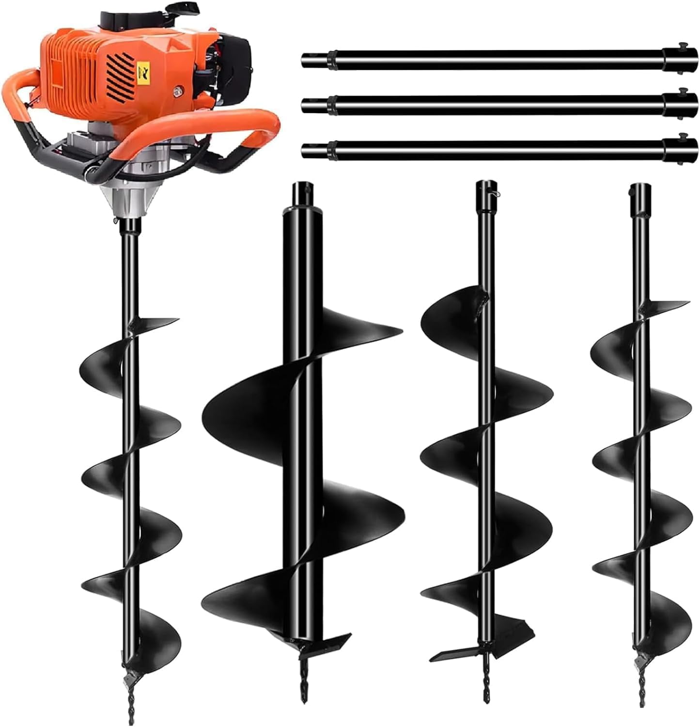 62cc Post Hole Digger, Gas Powered Post Hole Digger, Earth Auger Digger ...
