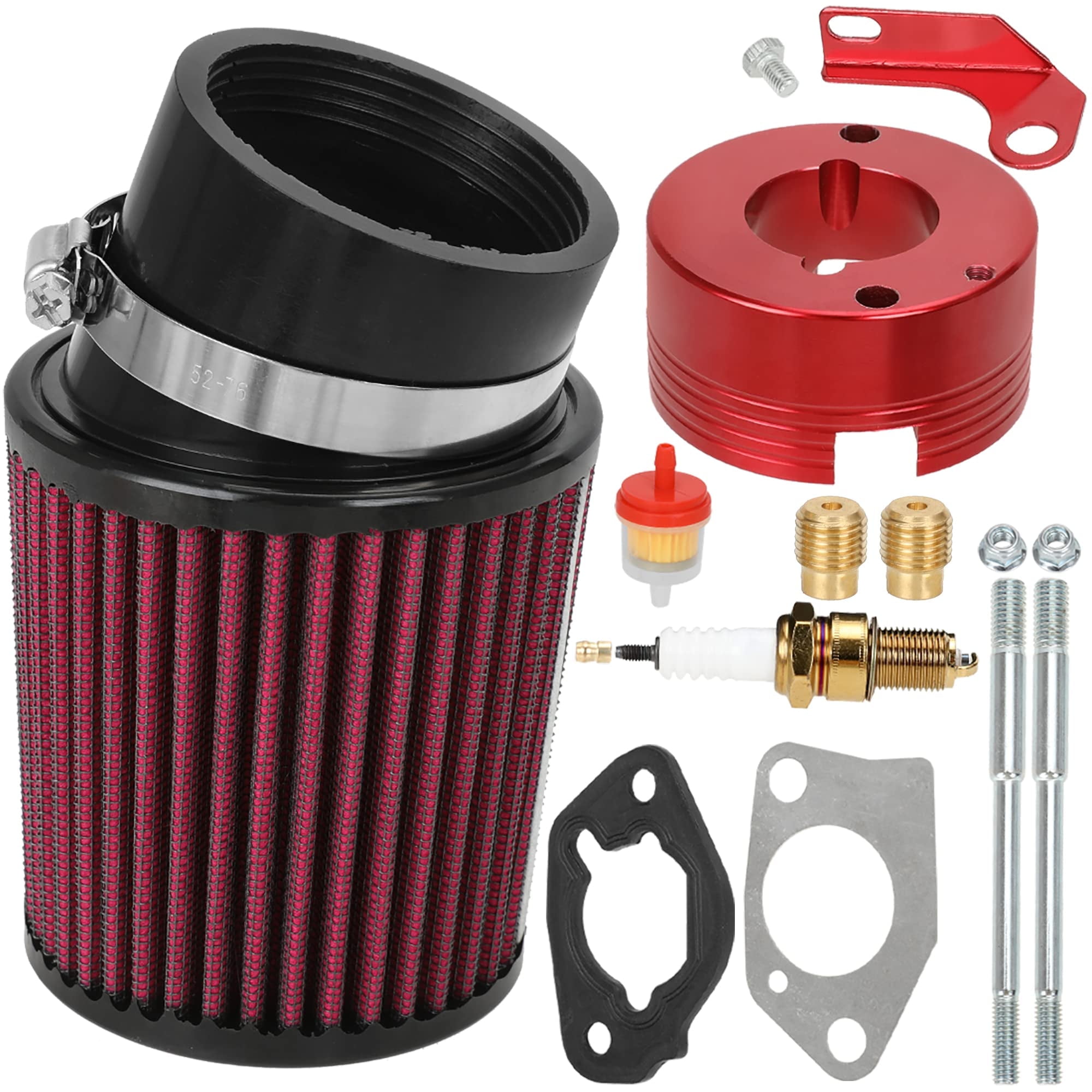 62mm Air Filter Adapter Stage 1 Kit for Predator 301cc 420cc GX340 ...