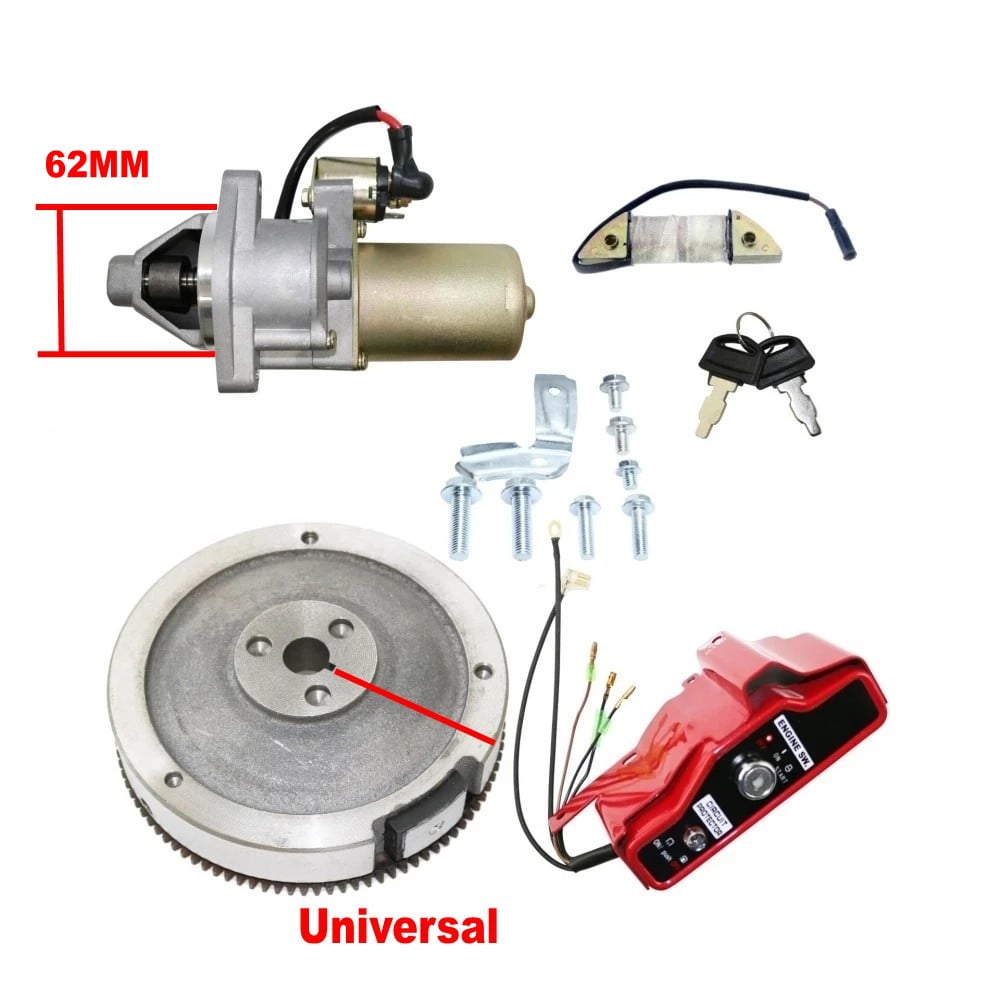 62mm ELECTRIC START KITS 188F FOR Lifan 188F 190F GX340 11HP GX390 13HP ...