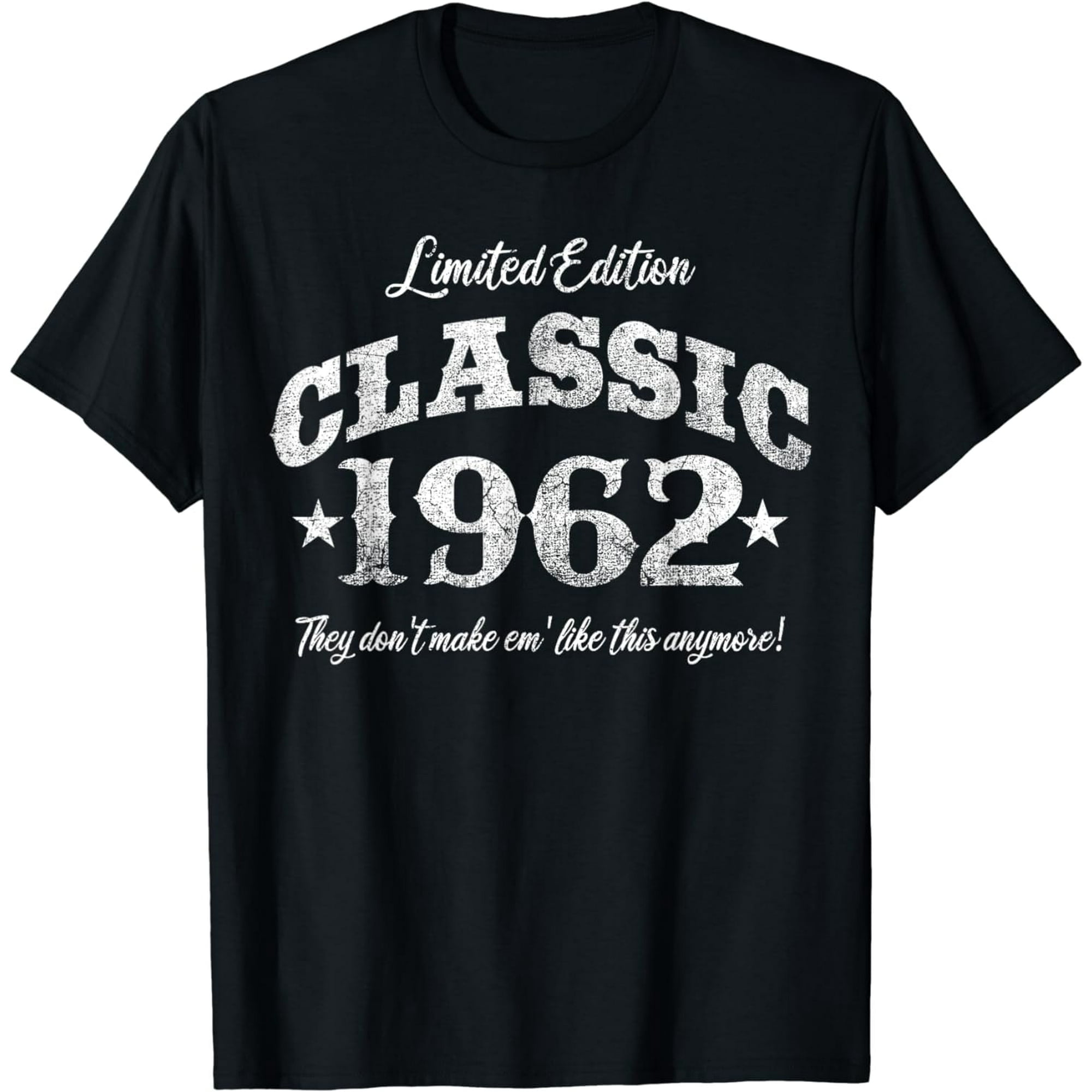62nd Birthday Gift 1962 Vintage Classic Distressed Short Sleeve Unisex ...