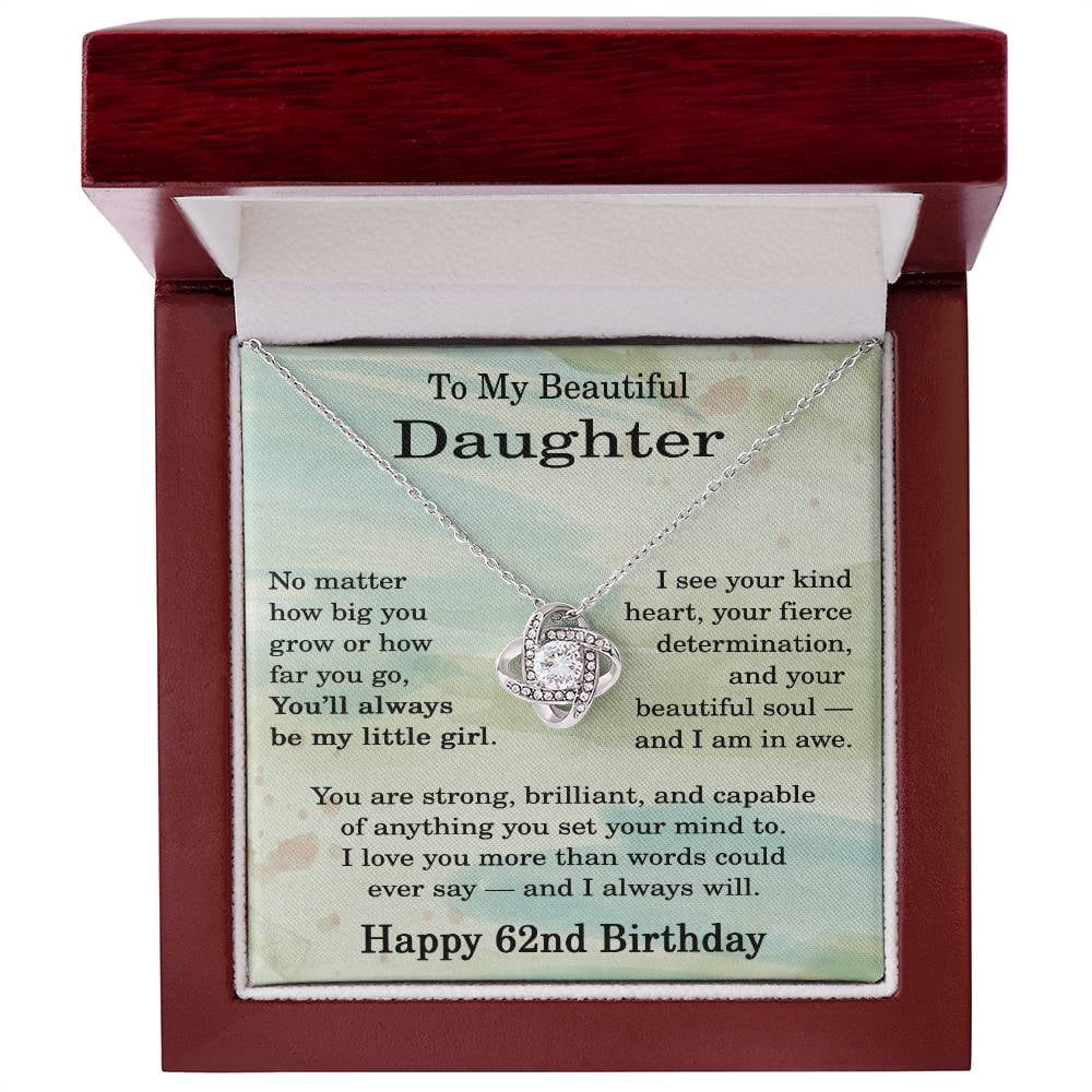 62nd Birthday Gifts for Daughter - 62nd Birthday Necklace for Daughter ...