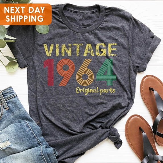 62nd Birthday Shirt 1964 Original Parts Shirt62nd Birthday Gift For Men ...