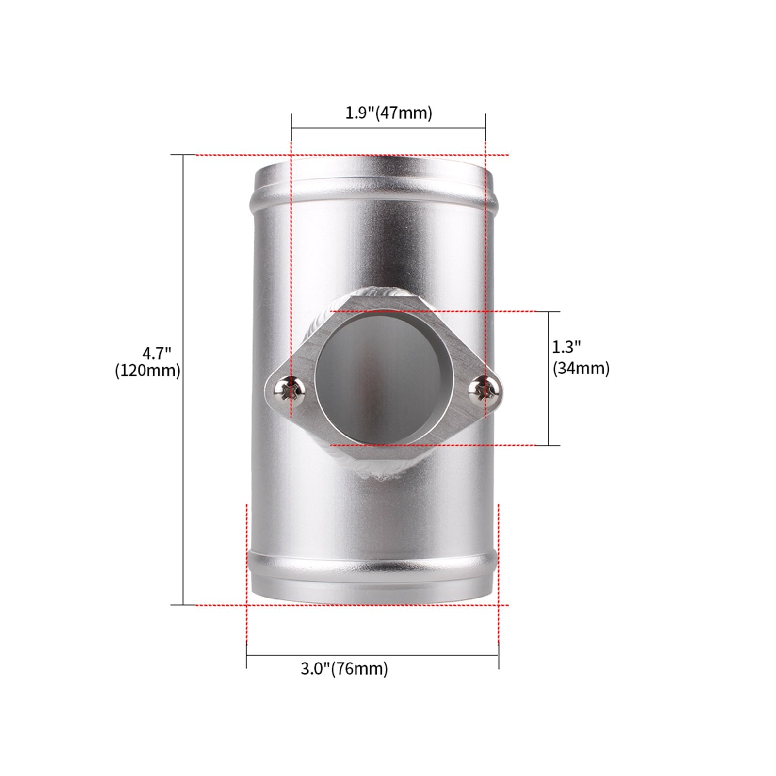 63/70/76mm Air Flow Sensor Mount Air Flow Meter, Base Intake Meter ...