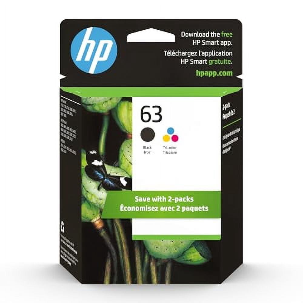 63 Black/Tri-color Ink Cartridge (2-pack) | Works with DeskJet 1112 ...