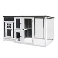 63" Chicken Coop Wooden Hen House Rabbit Hutch Poultry Cage Outdoor Pen ...
