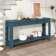 Weston Home Raine Half Circle Industrial Console Table, Antique finish ...