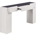 63" Console Table, Modern Entryway Table with Large Storage Drawer & 2 ...