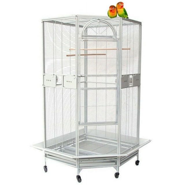 "63"" Extra Large Deluxe Finch Corner Flight Bird Cage for Small to ...