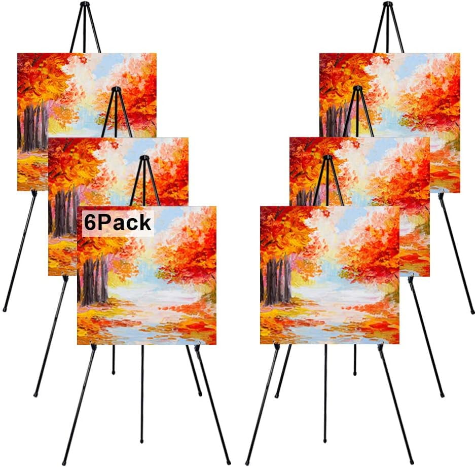 63" Folding Easel Stand for Display,Adjustable Floor Poster Easel for ...