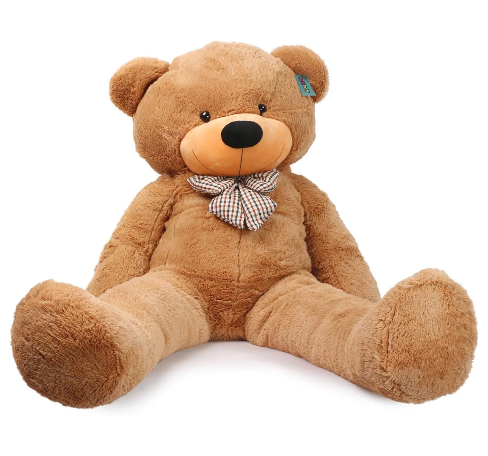 63" Giant Teddy Bear Light Brown Huge 5.25 feet Stuffed Teddy Bear Soft Toy Valentine's Big Gift ...