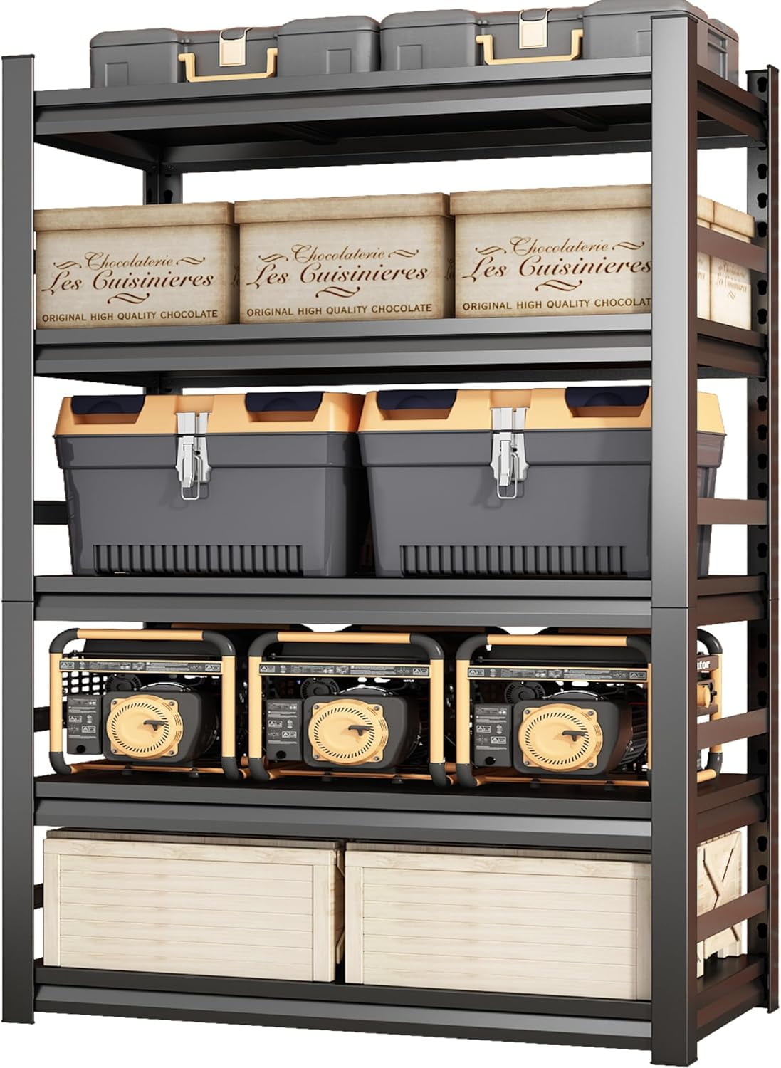 63" H|32" WGarage Shelving,1500LBS Heavy Duty Shelving for Storage ...