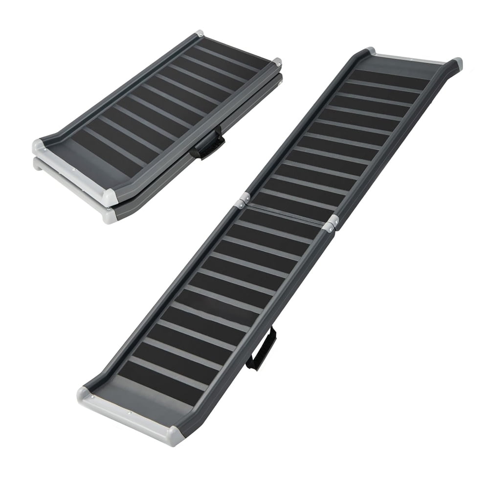 63 Inch Dog Car Ramp, Folding Portable Pet Ramp for Large Old Dogs with ...