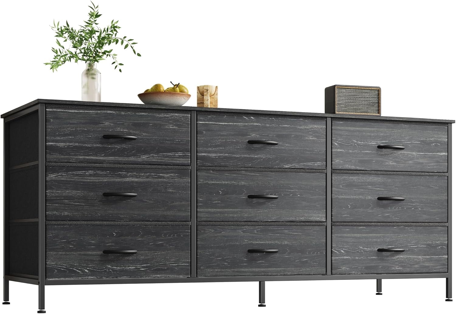 63 Inch Dresser for Bedroom, Dresser for Closet with 9 Drawers, Large ...